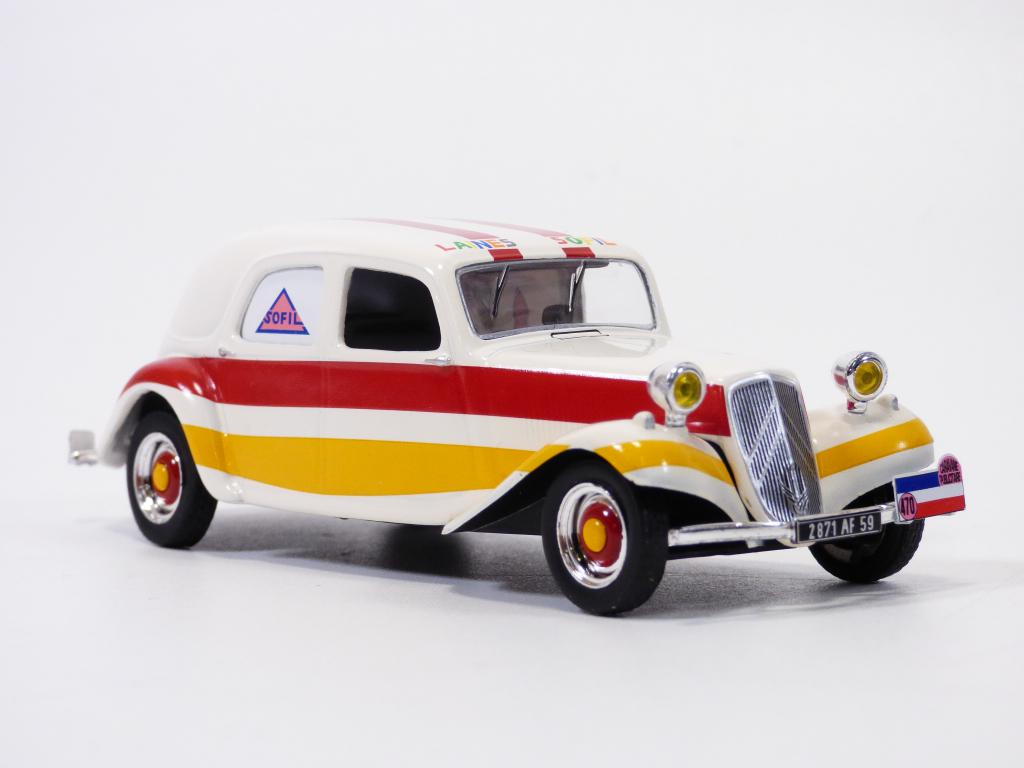 CITROEN TRACTION 11CV caravane tour de France 1955 Laines SOFIL 1/43 ...