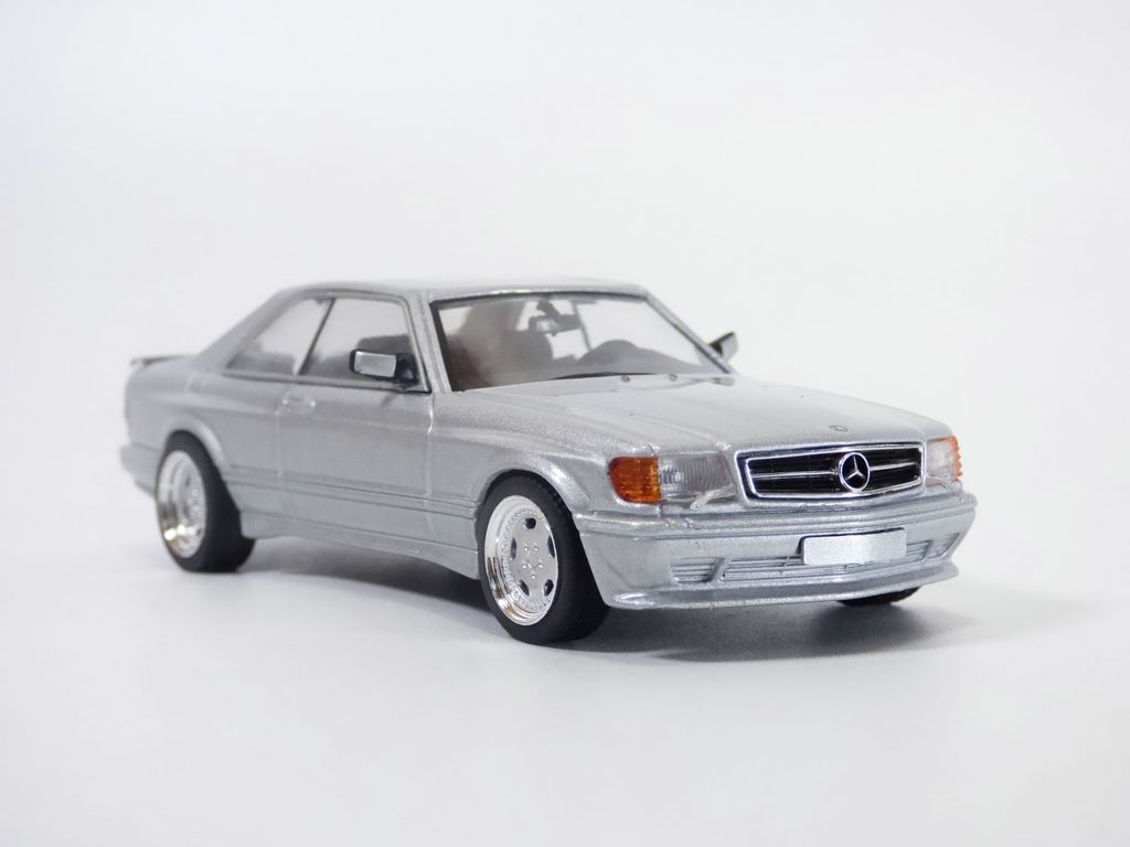 MERCEDES 560SEC kit large AMG gris 1/43 Wide body 3663506022029 | eBay ...