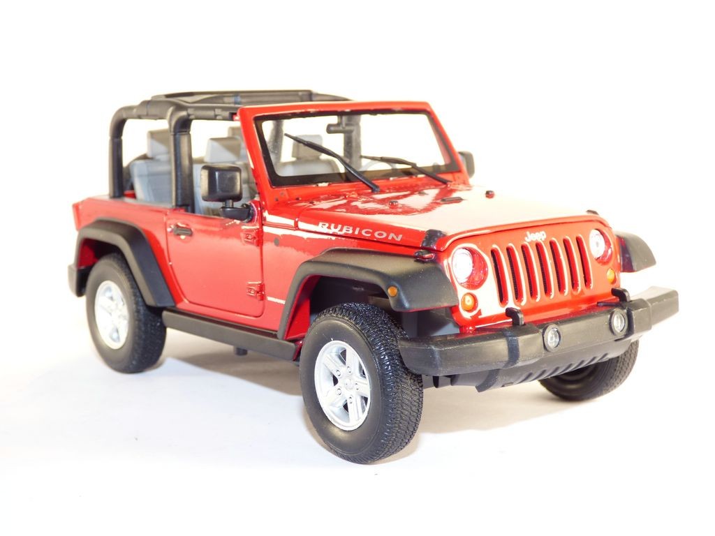 JEEP WRANGLER 2007 rouge 1/24 JK 4891761124892 | eBay