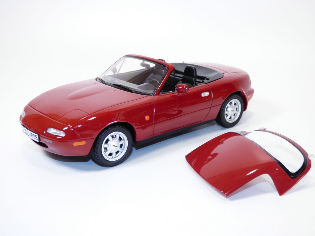 MAZDA MX5 ROUGE avec hard top 1/18 Miata MX-5 EUR 69,90 - PicClick FR